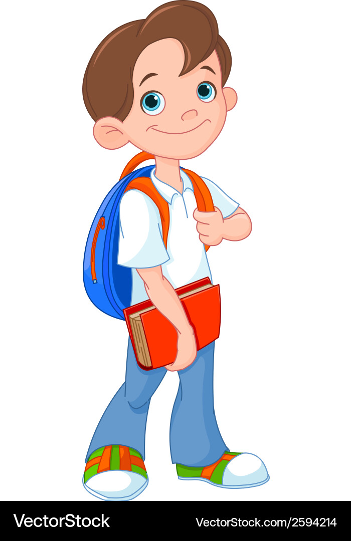 Schoolboy Royalty Free Vector Image - VectorStock