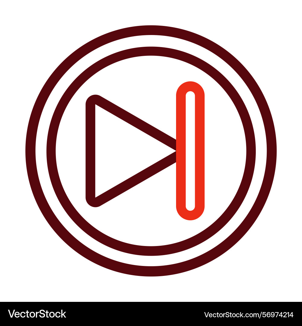 Skip thick line two color icons for personal Vector Image