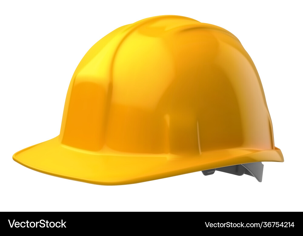 Yellow safety helmet Royalty Free Vector Image