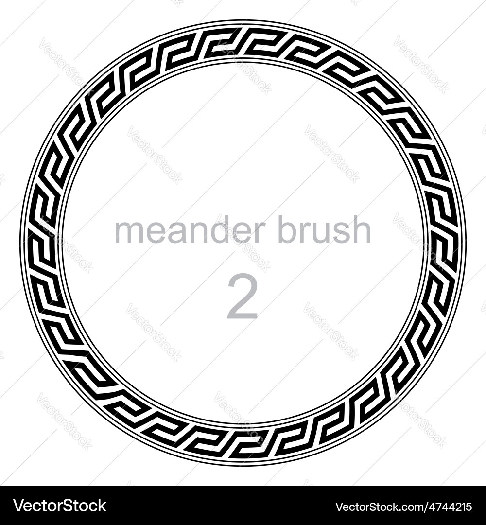Ancient Roman Meander Border Royalty Free Vector Image
