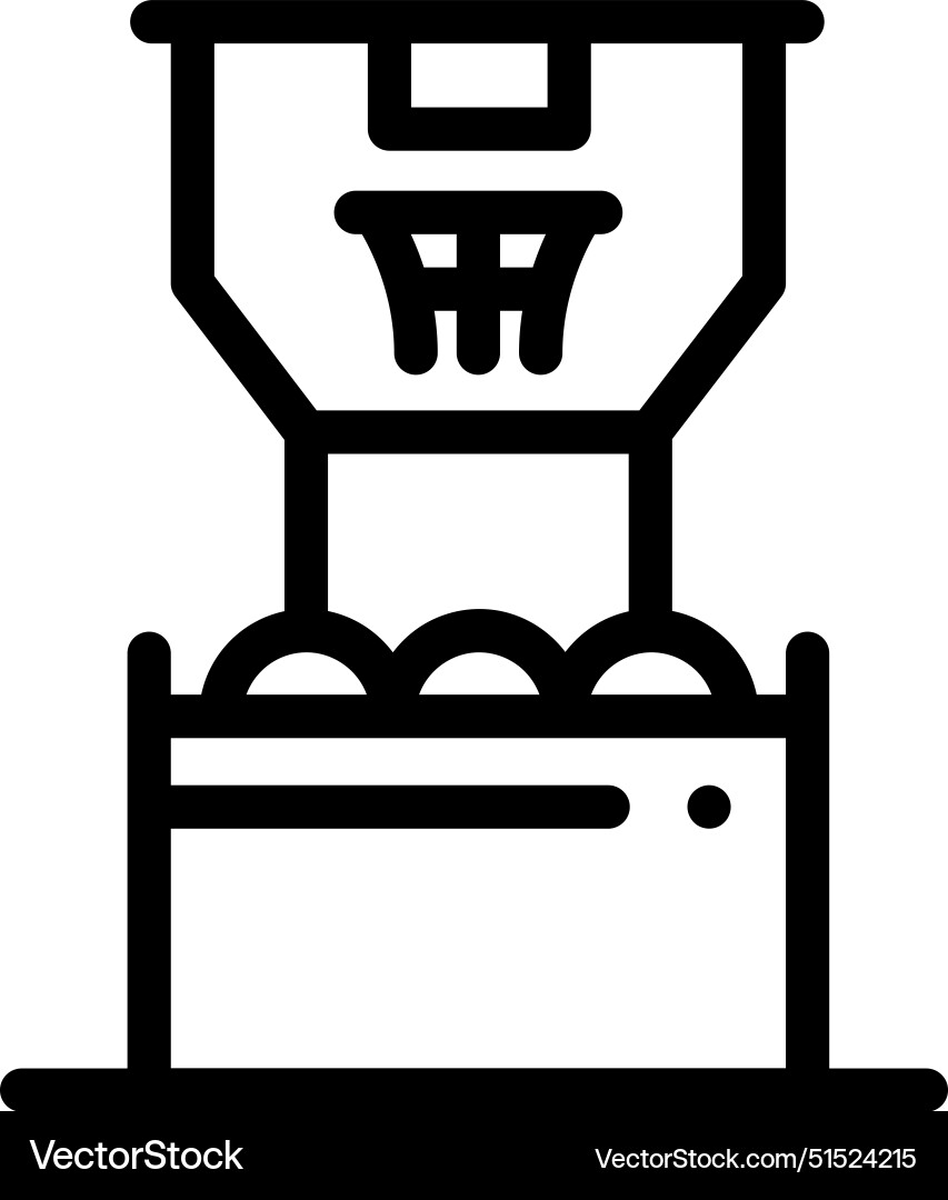 Basketball icon thin linear style design isolated Vector Image