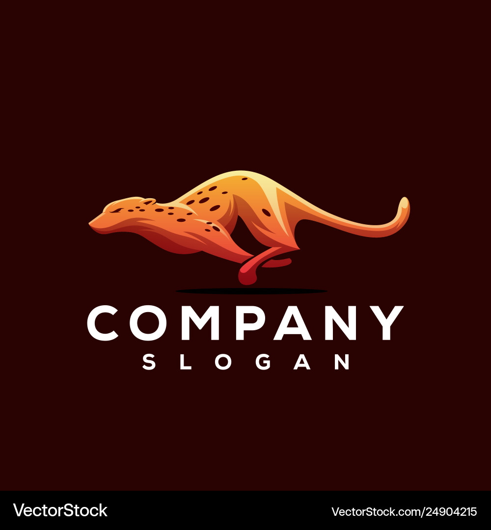 Cheetah logo design Royalty Free Vector Image - VectorStock