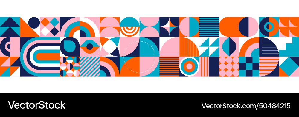 Colorful abstract geometric background modern Vector Image