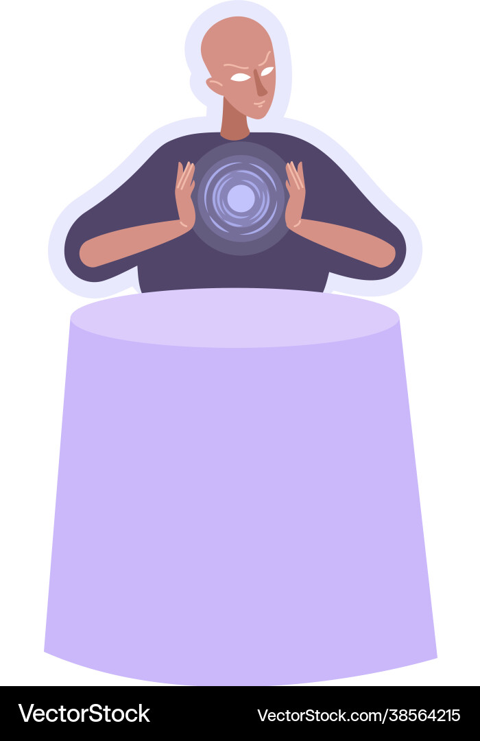 Flat seer Royalty Free Vector Image - VectorStock