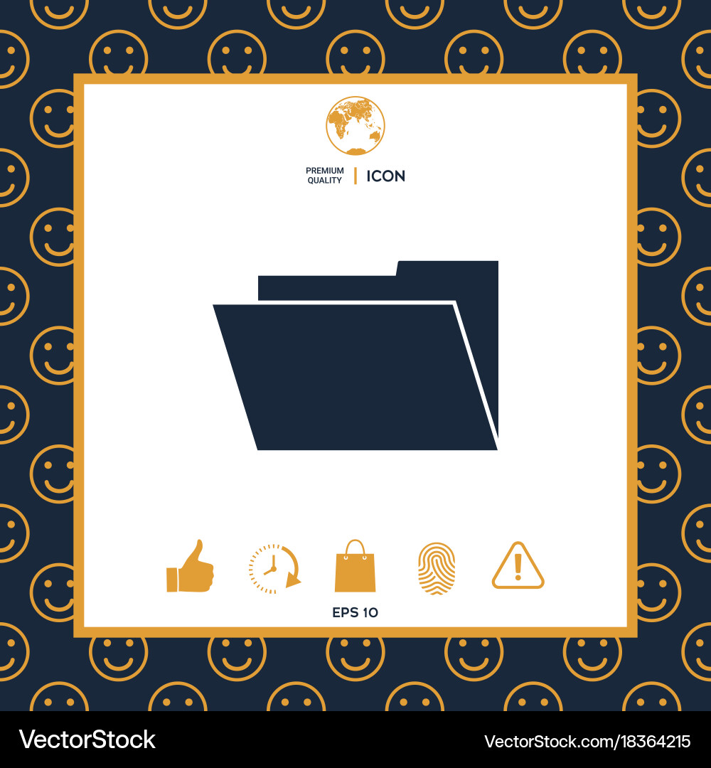 Folder icon Royalty Free Vector Image - VectorStock
