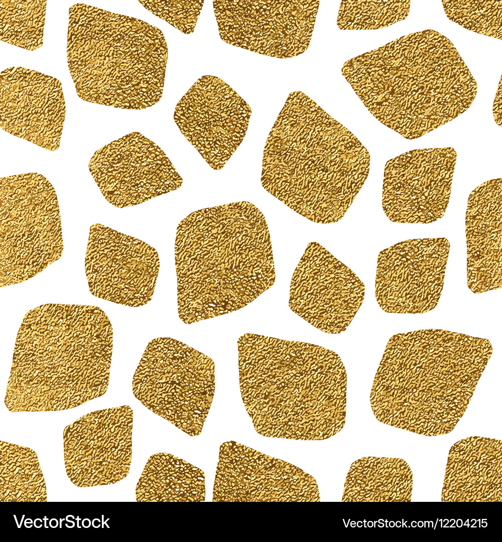 Golden Mosaic Spot Pattern Royalty Free Vector Image