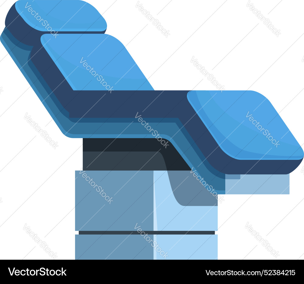 Modern medical examination table standing out Vector Image