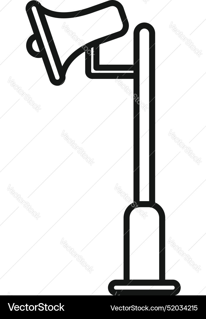 Street megaphone announcing important information Vector Image