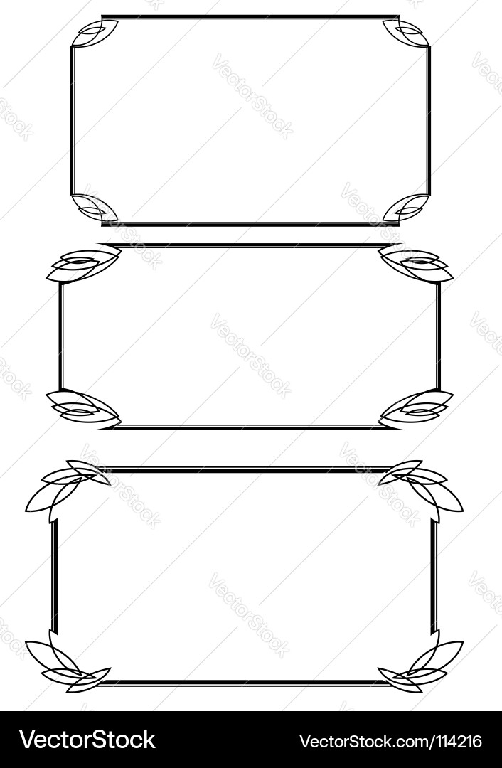 Frames set Royalty Free Vector Image - VectorStock