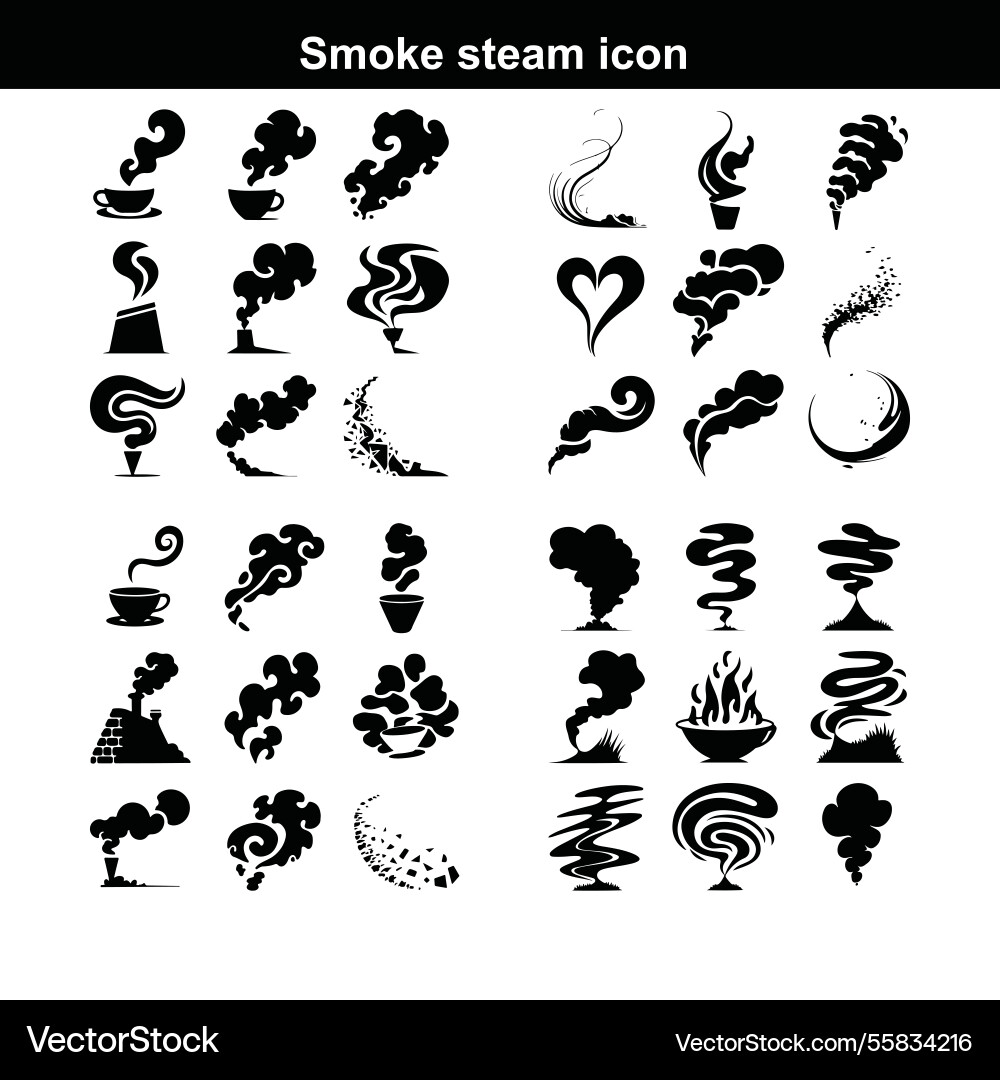 Smoke icon Royalty Free Vector Image - VectorStock