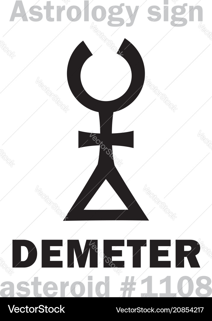 Demeter - Ancient Greek Symbol Royalty Free Vector Image