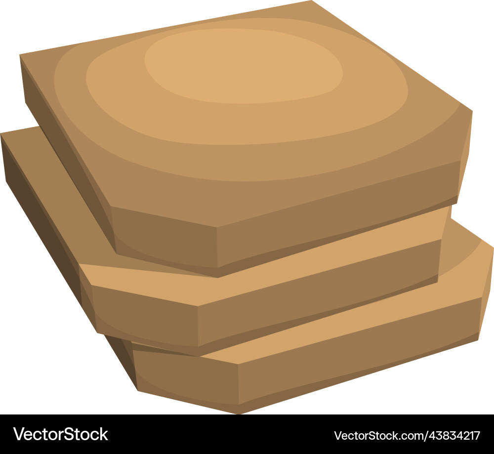 Pizza boxes stack cartoon icon food delivery Vector Image