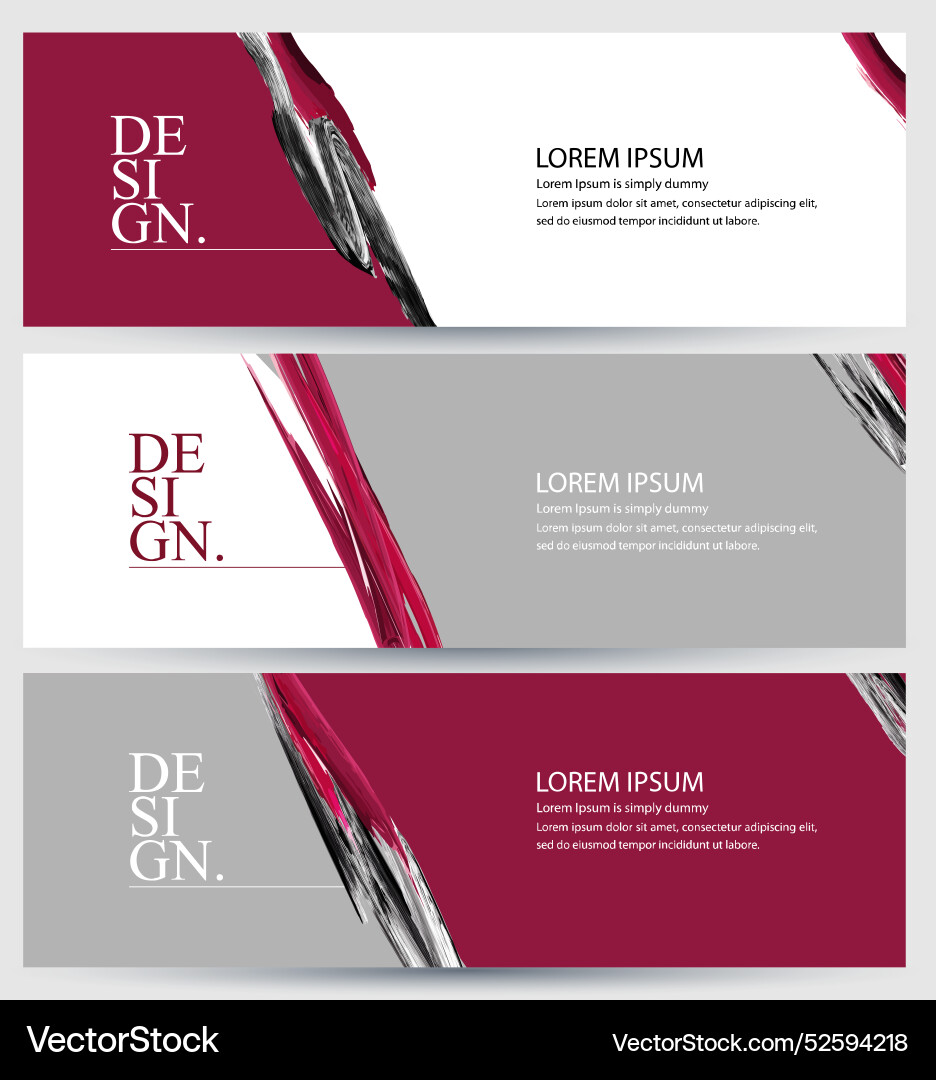 Banner design with modern abstract background Vector Image