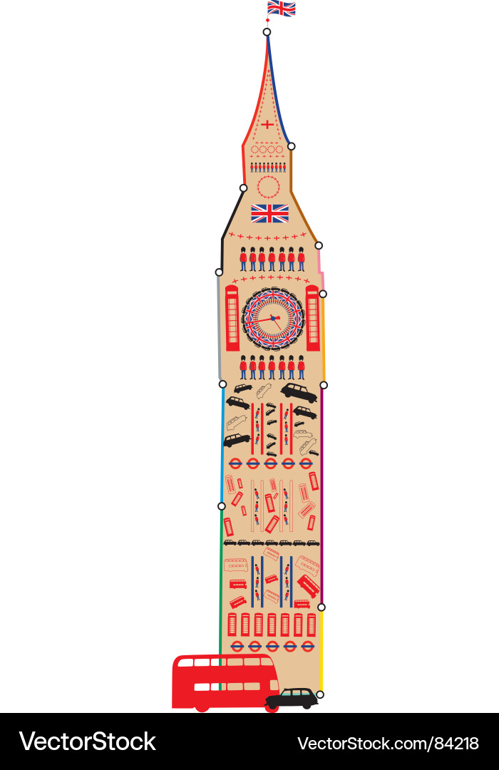 Big ben Royalty Free Vector Image - VectorStock