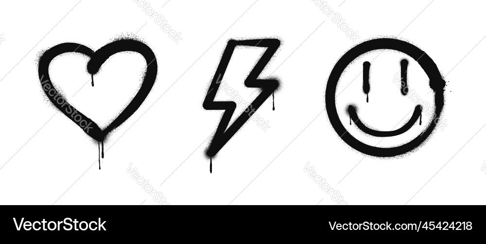 Painted graffiti spray pattern Royalty Free Vector Image