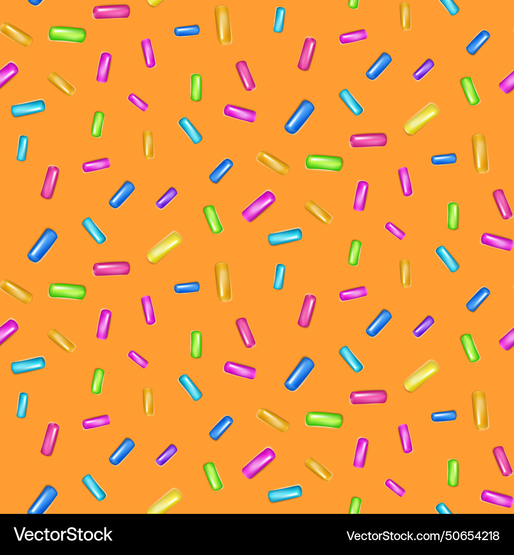Sweet confetti seamless pattern Royalty Free Vector Image