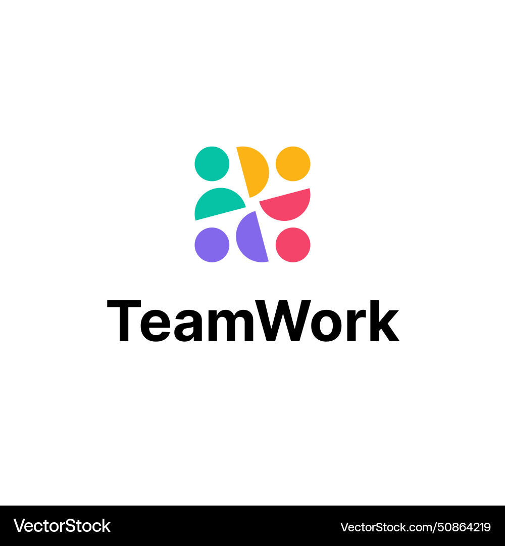 Connect team logo Royalty Free Vector Image - VectorStock