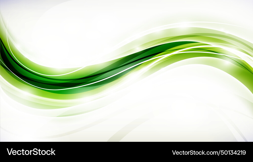 Eco wave Royalty Free Vector Image - VectorStock