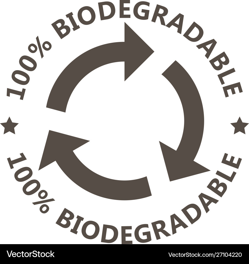 Biodegradable Compostable Label Royalty Free Vector Image