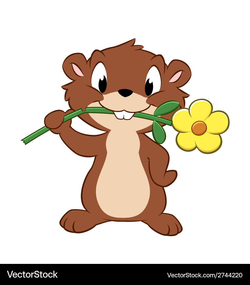 Cartoon gopher Royalty Free Vector Image - VectorStock