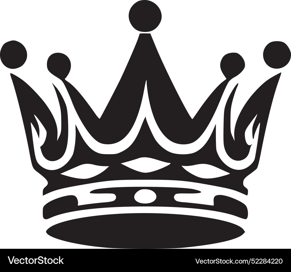 Crown - high quality logo ideal for t-shirt Vector Image