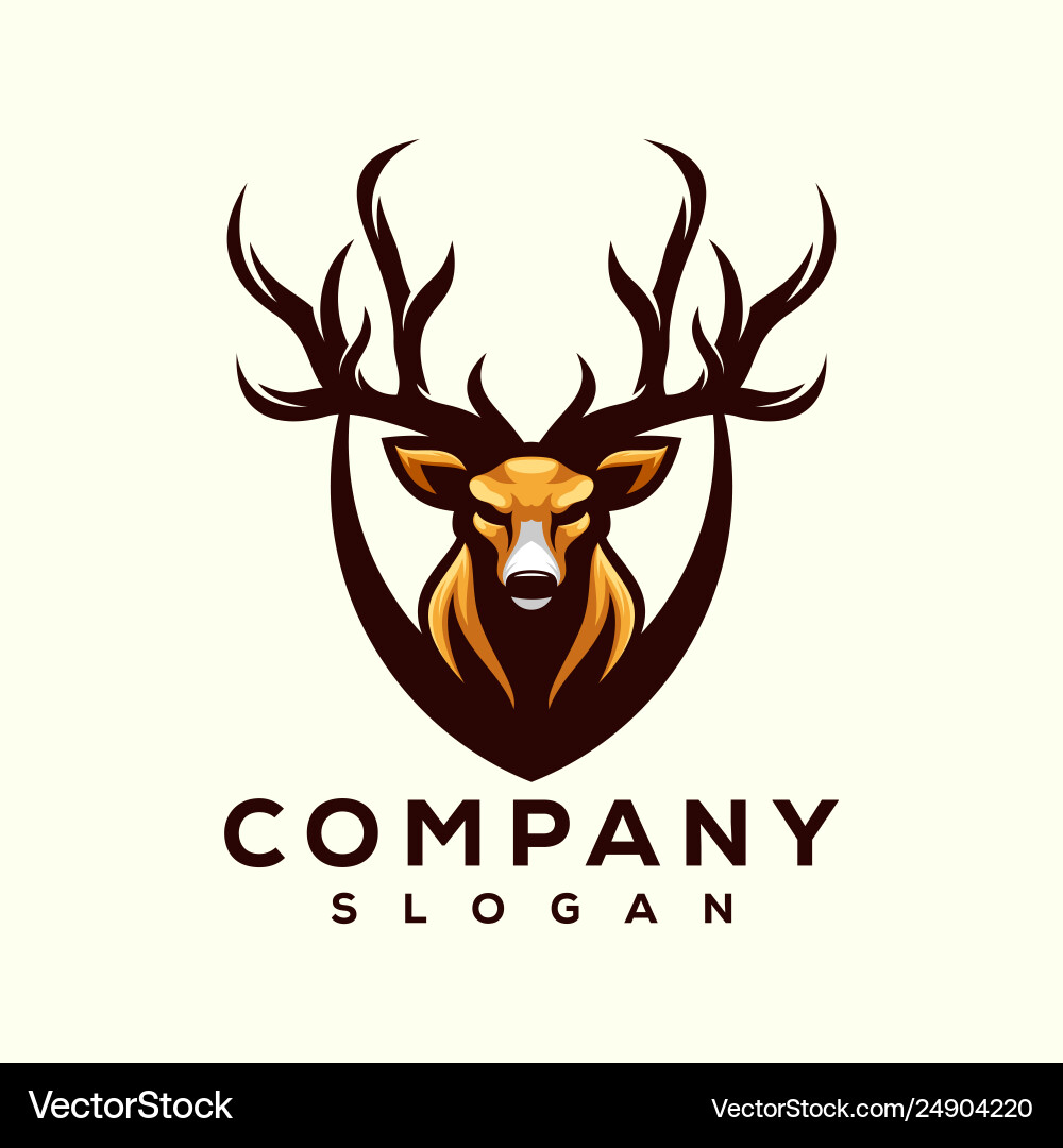 Deer logo designs Royalty Free Vector Image - VectorStock