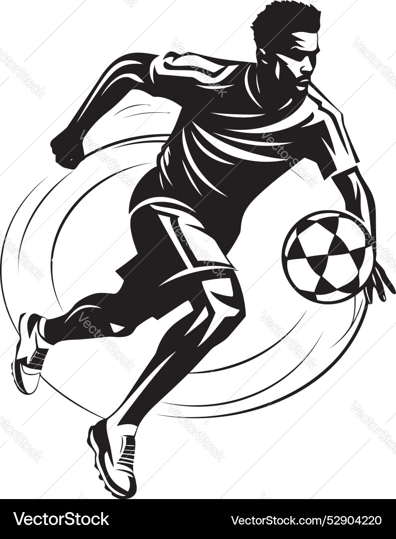 Gridiron legends monochromatic of athletic Vector Image