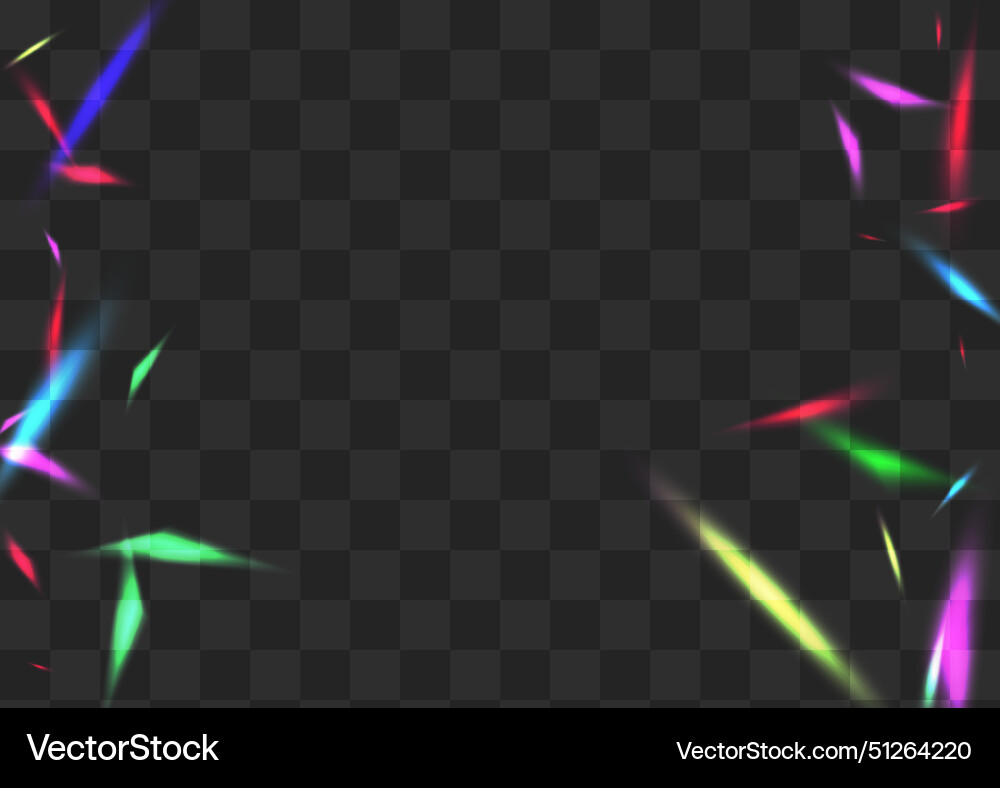 Iridescent reflection transparent Royalty Free Vector Image