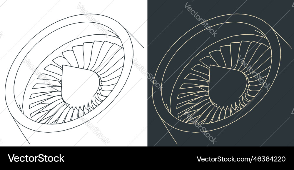 Jet engine Royalty Free Vector Image - VectorStock