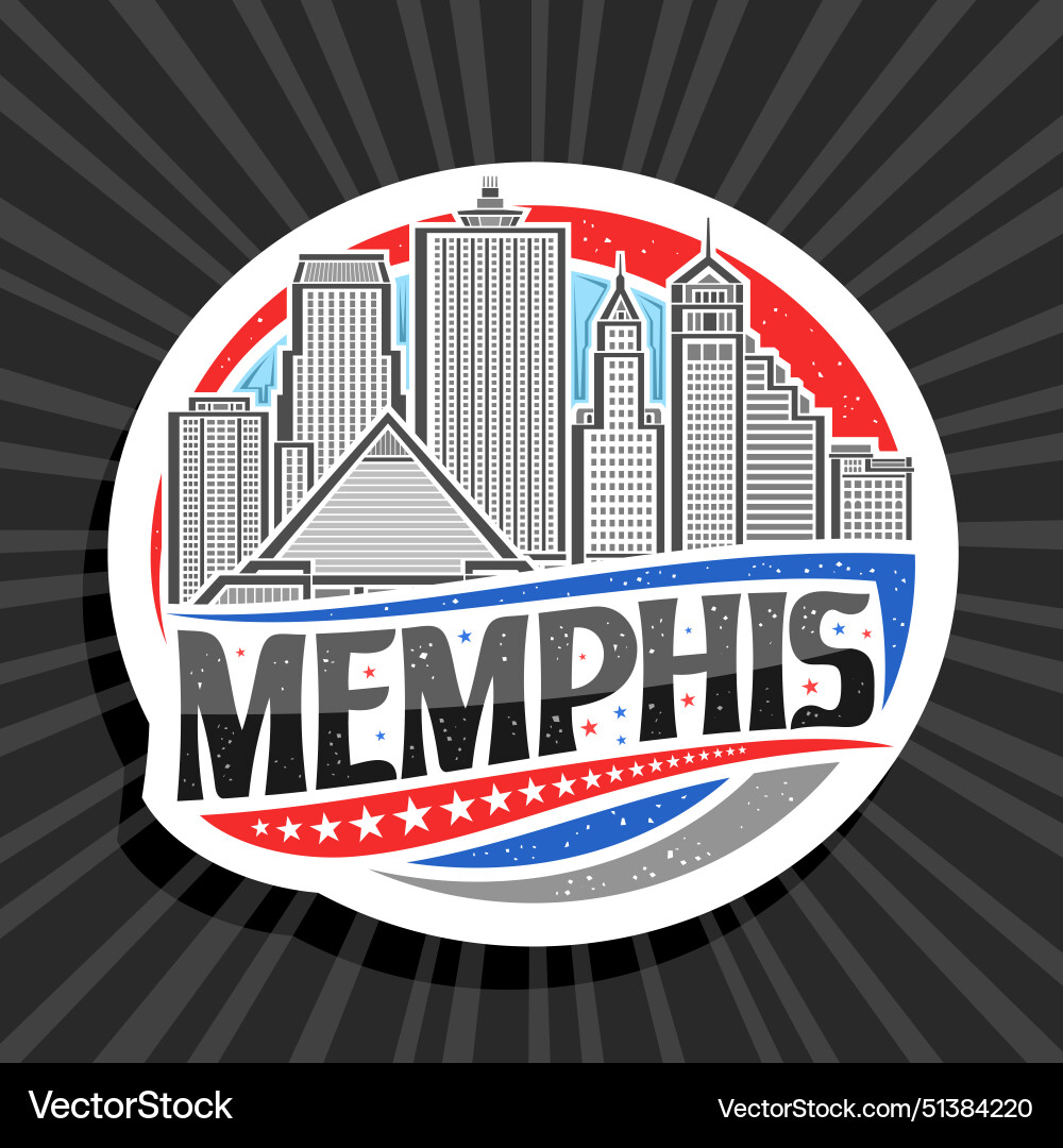 Logo for memphis Royalty Free Vector Image - VectorStock