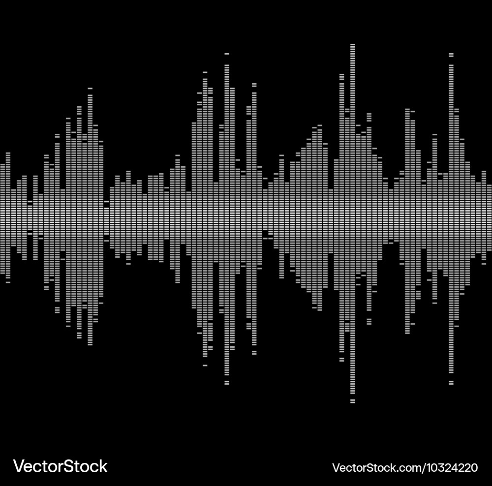 Music sound waves Royalty Free Vector Image - VectorStock