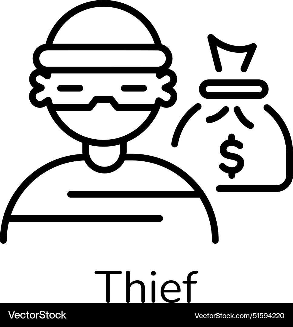 Thief Royalty Free Vector Image - VectorStock