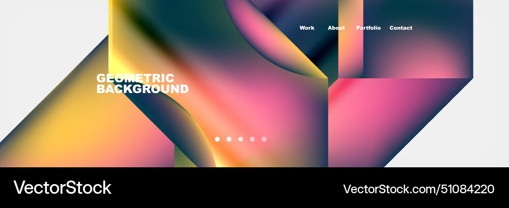 Vibrant geometric pattern with a rainbow of colors