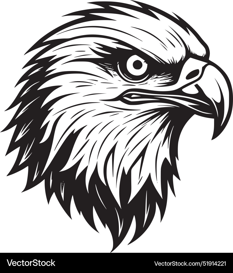 Adler - minimalistische und einfache Silhouette Vektorbild