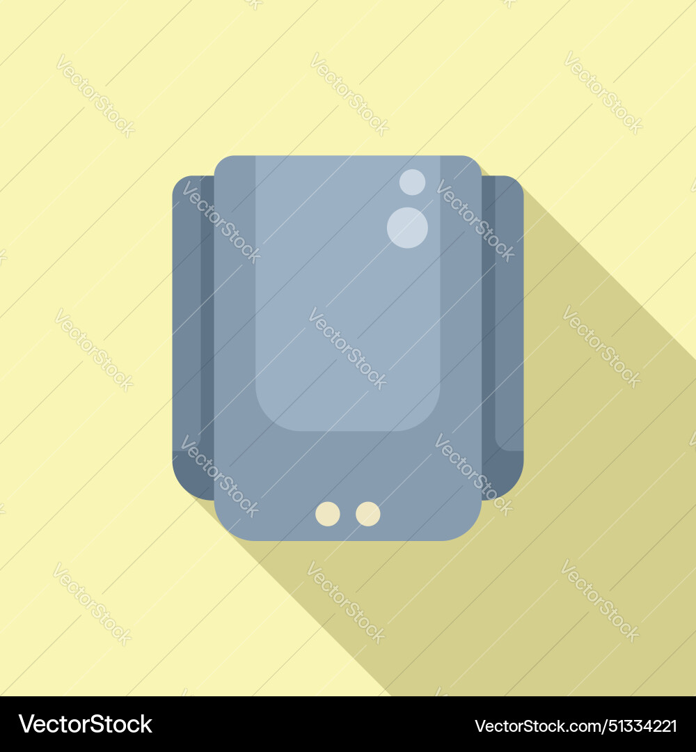 Modern backpack flat design icon Royalty Free Vector Image