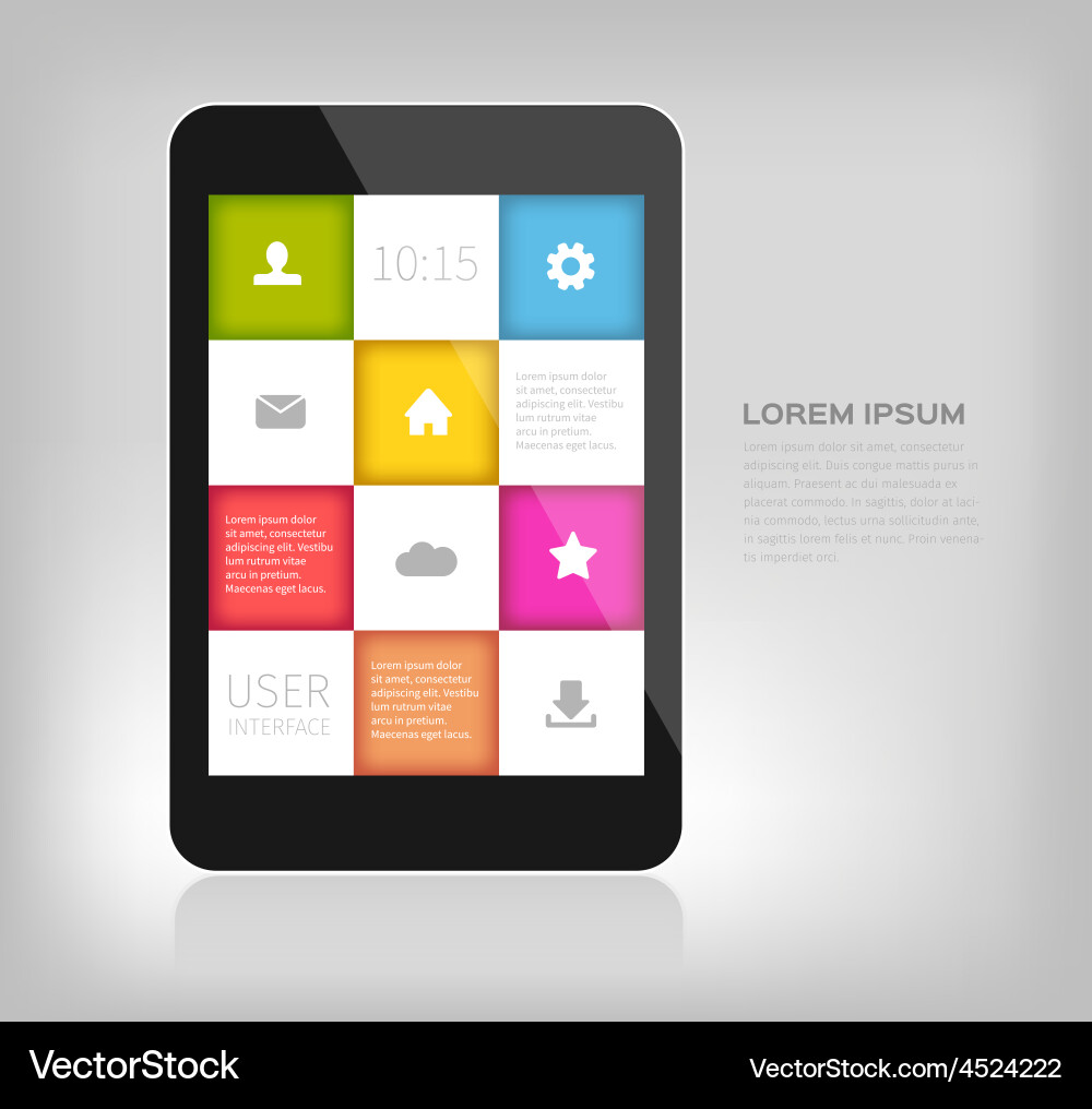 Colorful design for mobile devices Royalty Free Vector Image