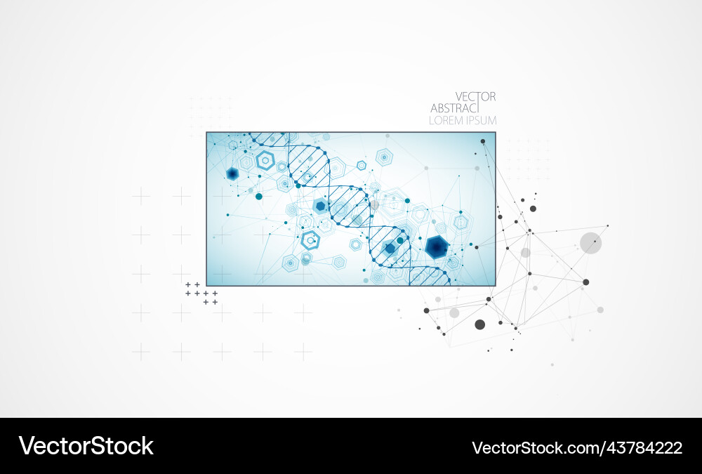 DNA Science Molecular Background Royalty Free Vector Image