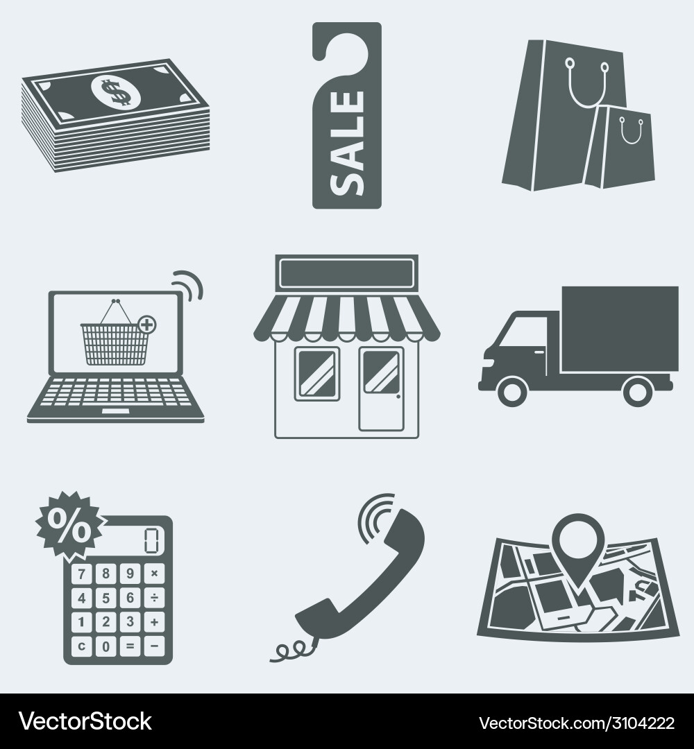 Shop Royalty Free Vector Image - VectorStock
