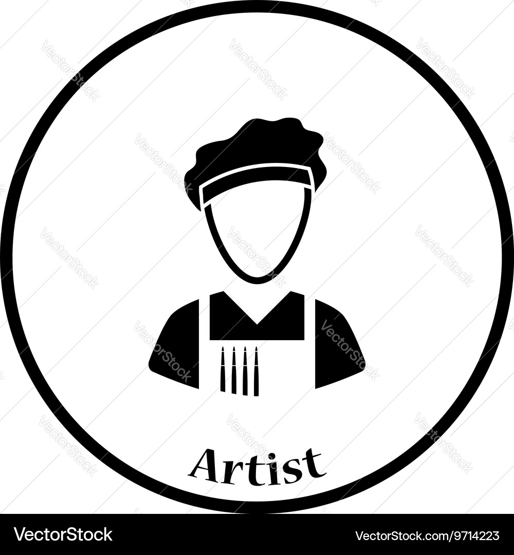 Artist icon Royalty Free Vector Image - VectorStock
