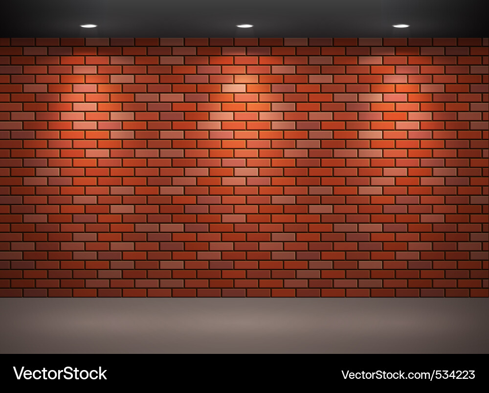 Brick Wall Interior Royalty Free Vector Image - VectorStock