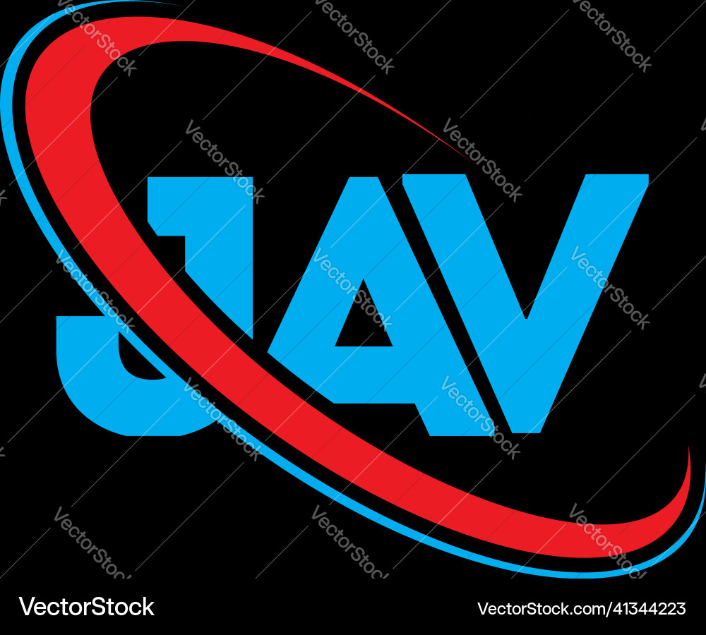 Jav logo letter design Royalty Free Vector Image