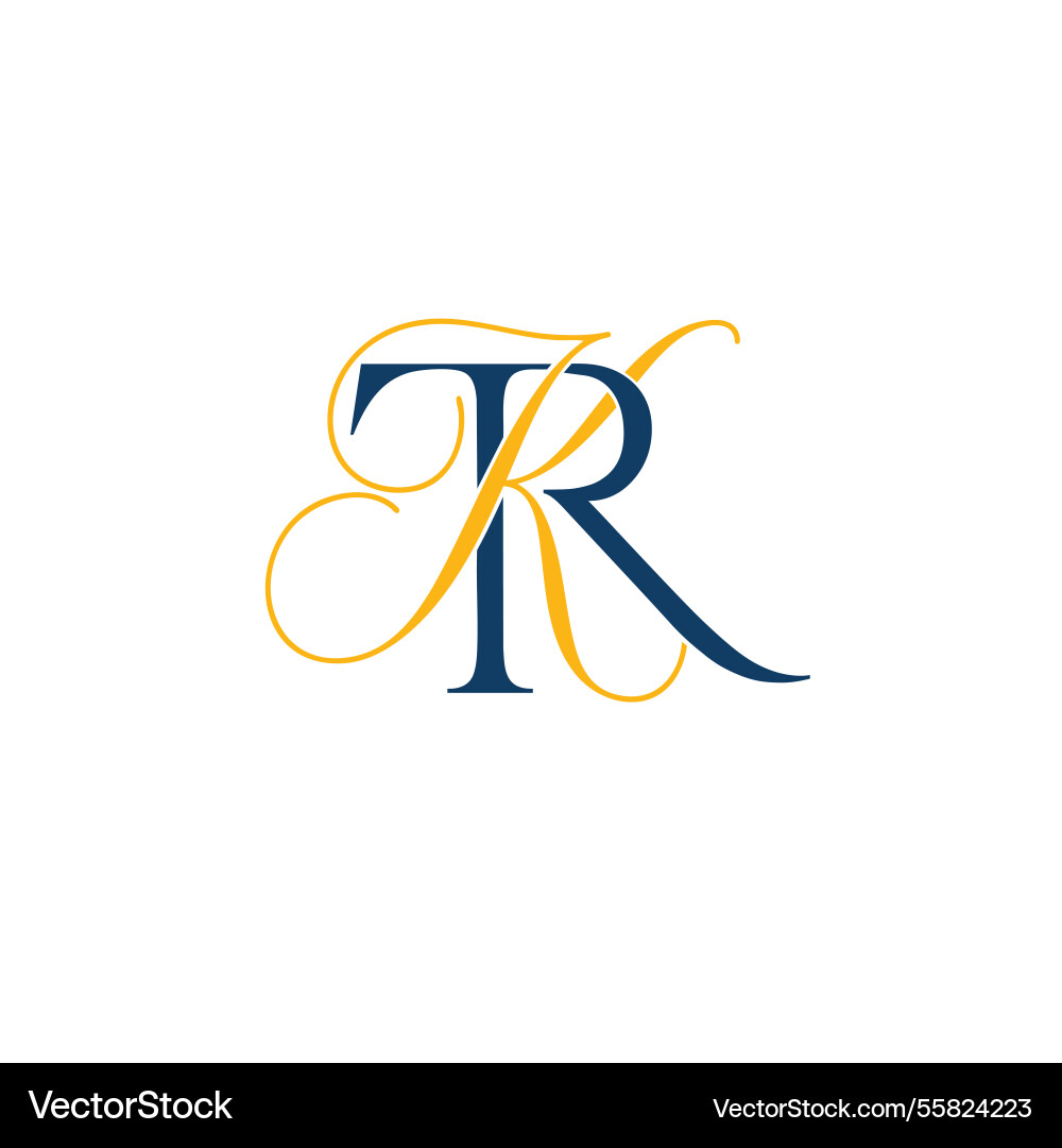 Ktr letter logo Royalty Free Vector Image - VectorStock