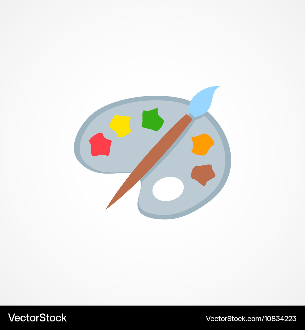 Palette icon sign Royalty Free Vector Image - VectorStock