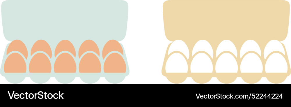 Chicken eggs Royalty Free Vector Image - VectorStock