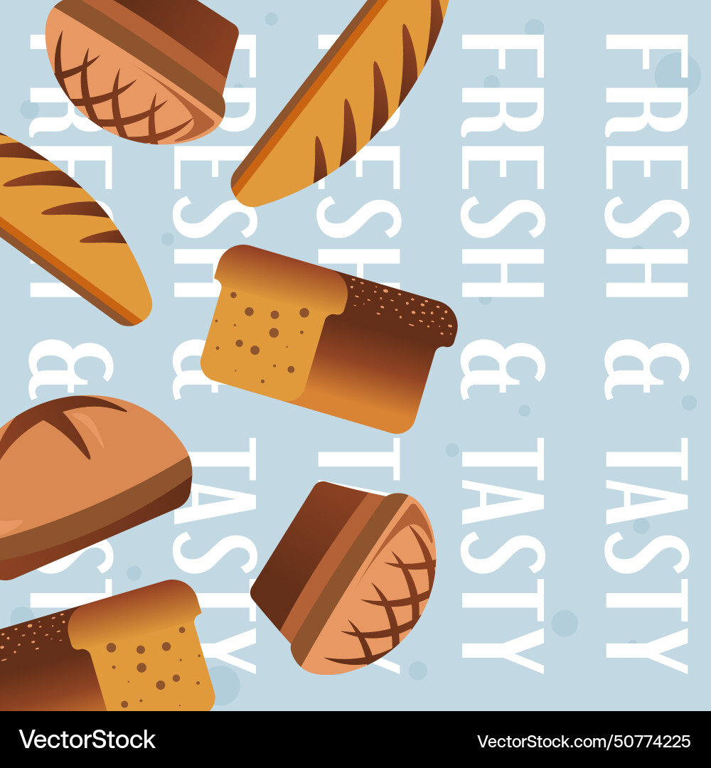 Artisan bakery fresh selection Royalty Free Vector Image