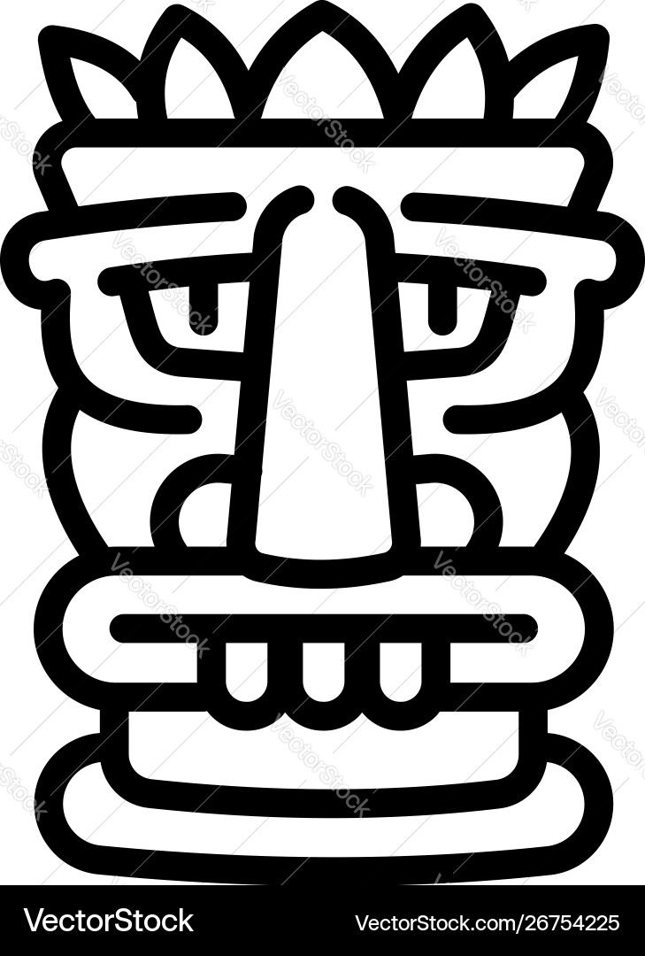 Emoji Aztec Outline Vector Images (55)