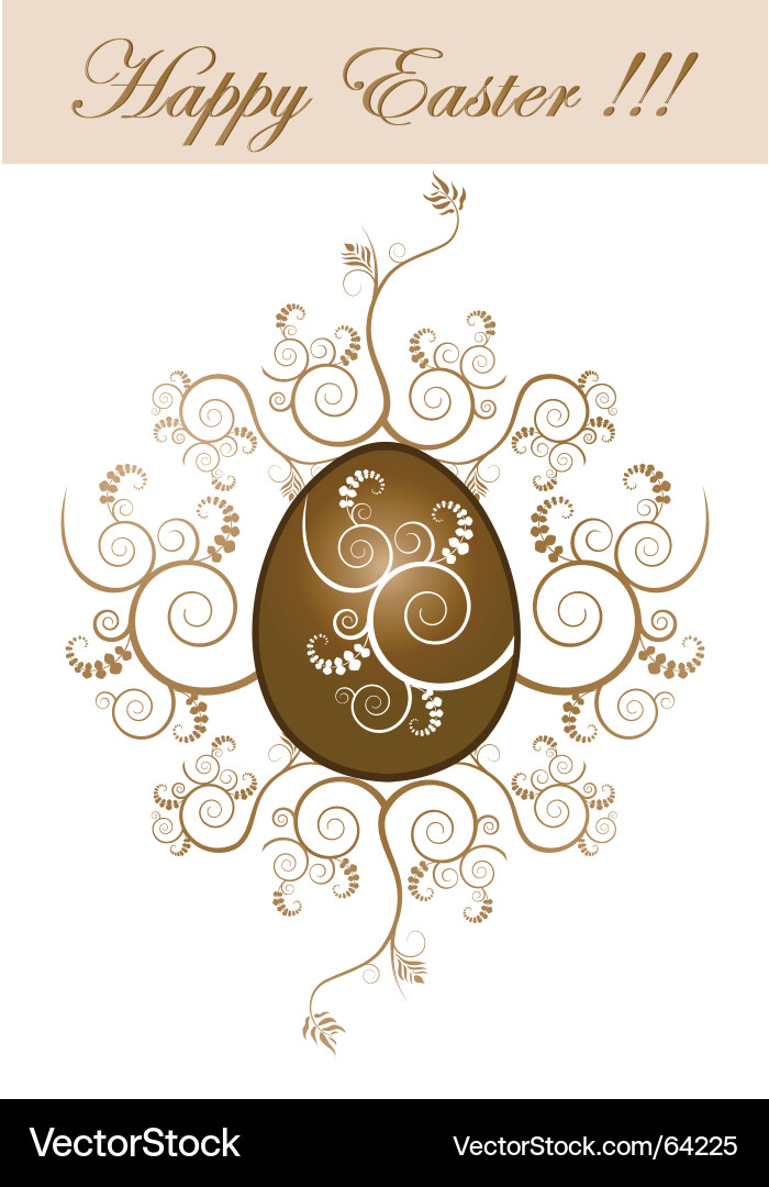 Easter egg Royalty Free Vector Image - VectorStock