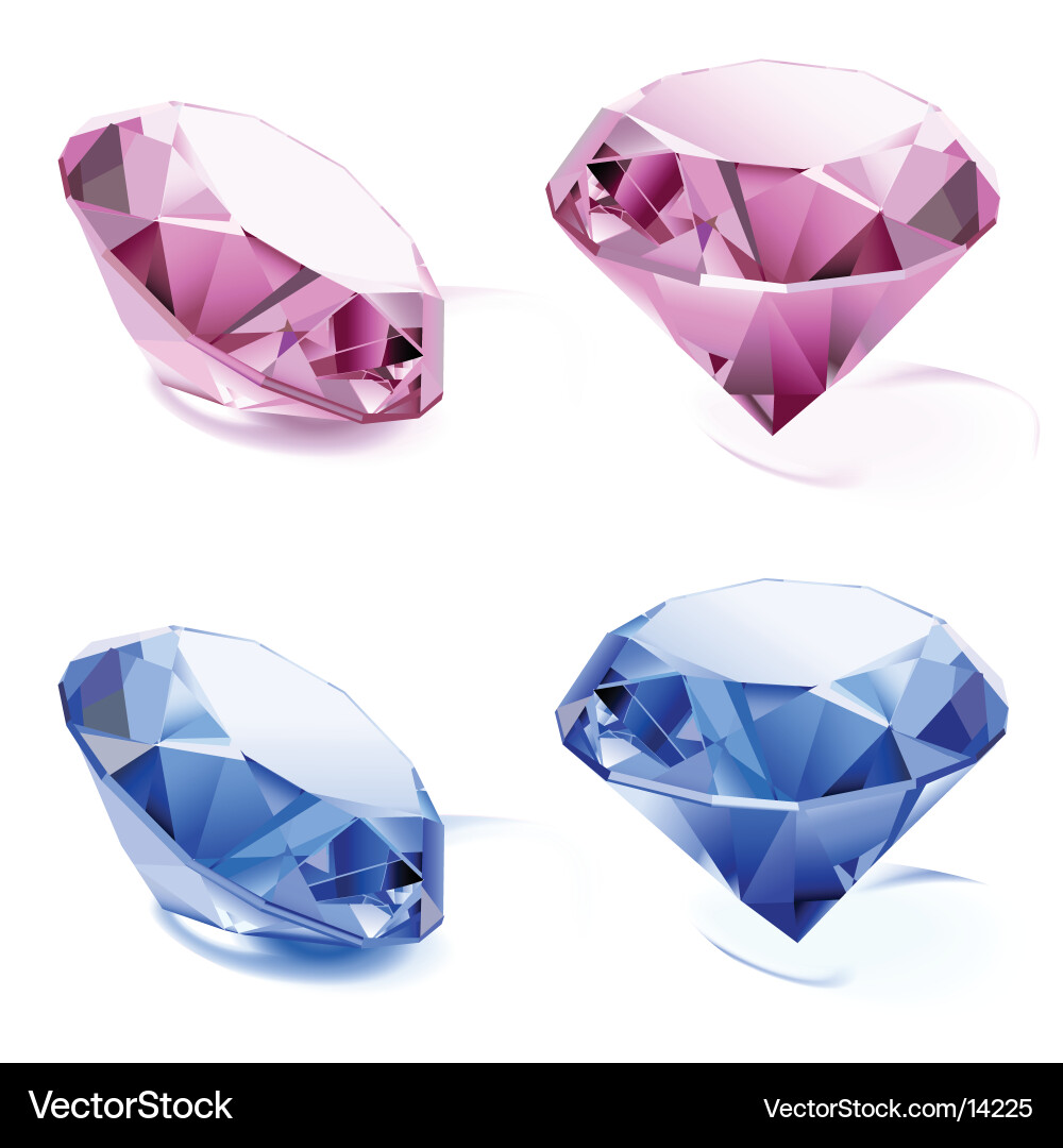 Luxurious Diamond Set Royalty Free Vector Image