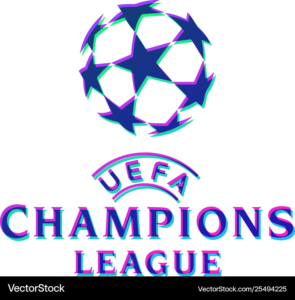 Official logo uefa champions league Royalty Free Vector