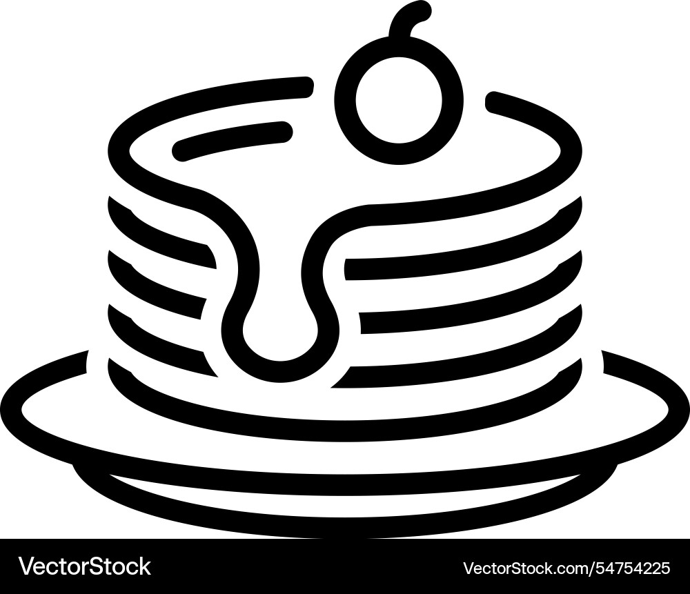 Pancake Royalty Free Vector Image - VectorStock